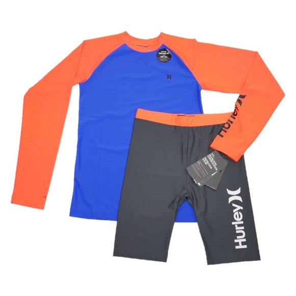 Hurley | Swim | Hurley Nike Drifit Upf 5 Longsleeve Rash Guard Shorts ...